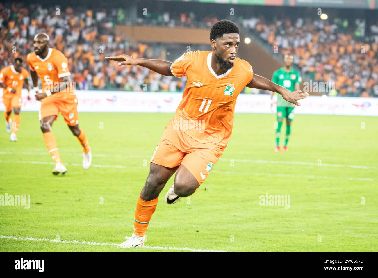 ABIDJAN, COTE D'IVORE - JANUARY 13; Jean Philippe Nils Stephan Krasso ...