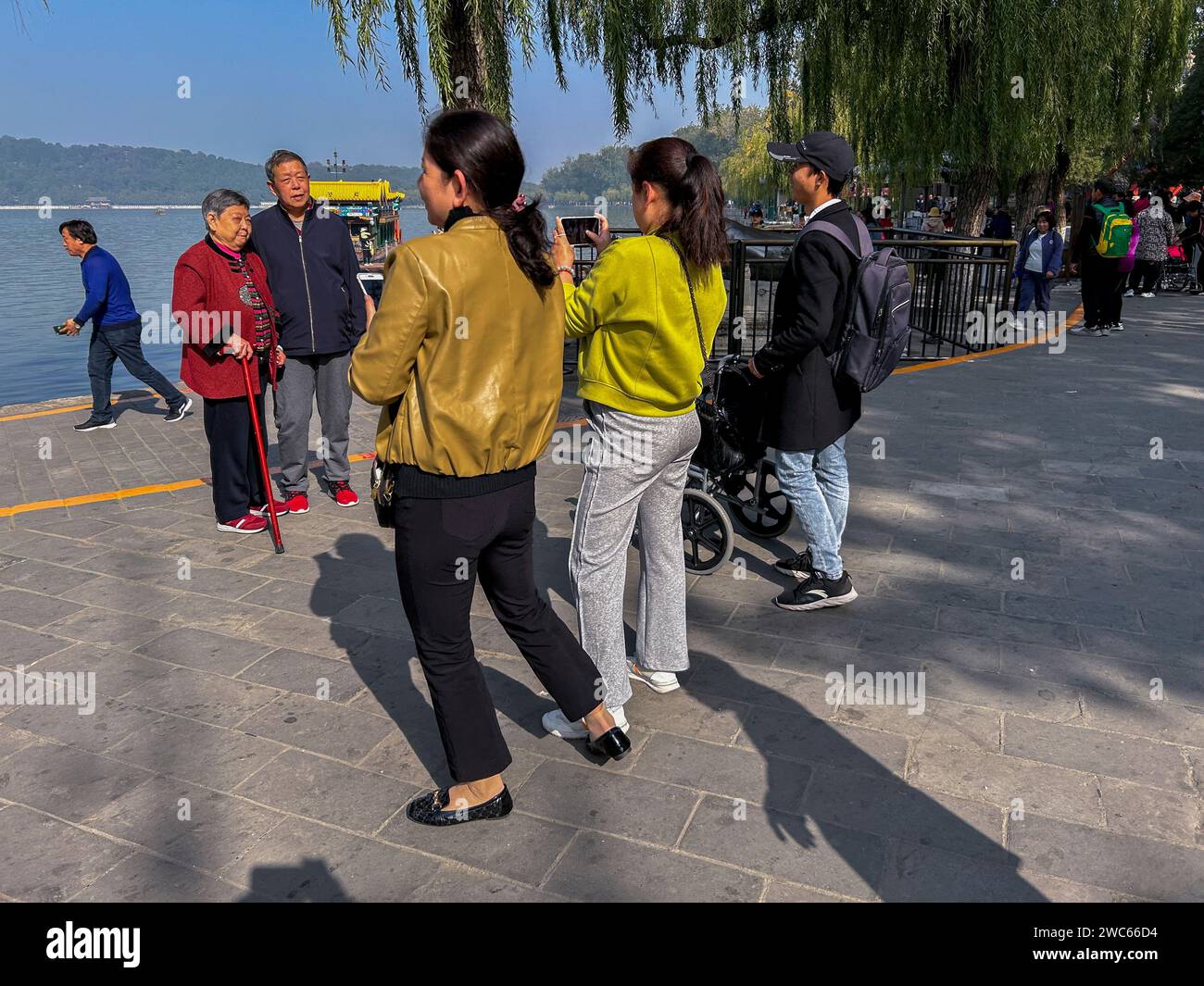Beijing, China, People Visiting, Chinese Historic Monument, Summer ...