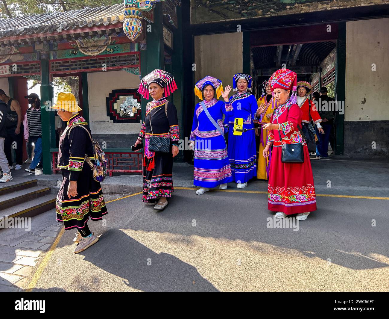 Beijing, China, People Visiting, Chinese Historic Monument, Summer ...