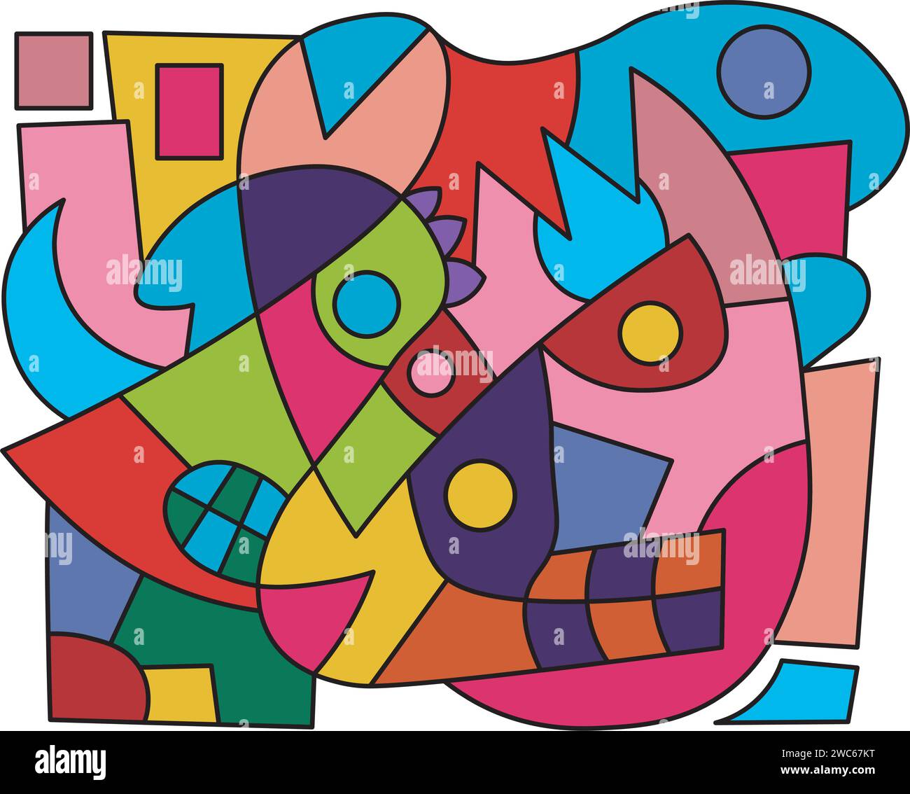 colorful abstract art Stock Vector Image & Art - Alamy