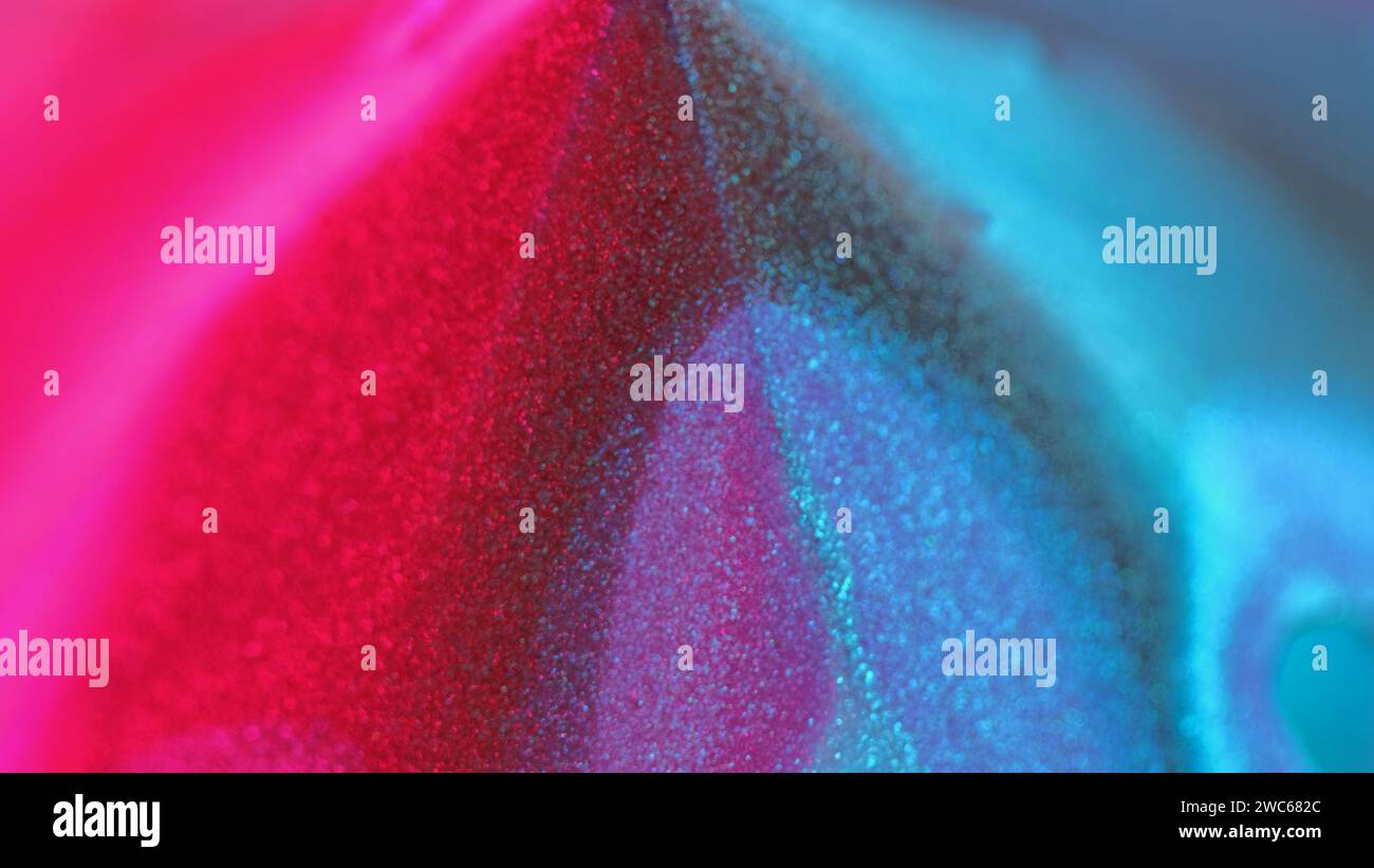 Glitter paint spill fluid drip pink blue pyramid Stock Photo - Alamy