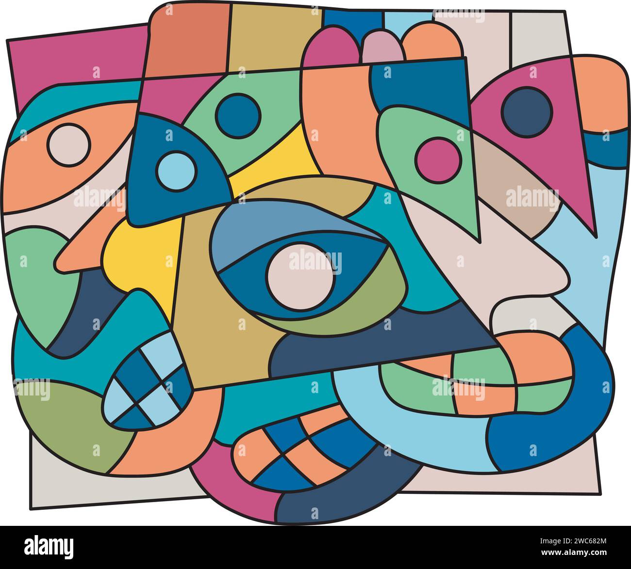 colorful abstract art Stock Vector Image & Art - Alamy