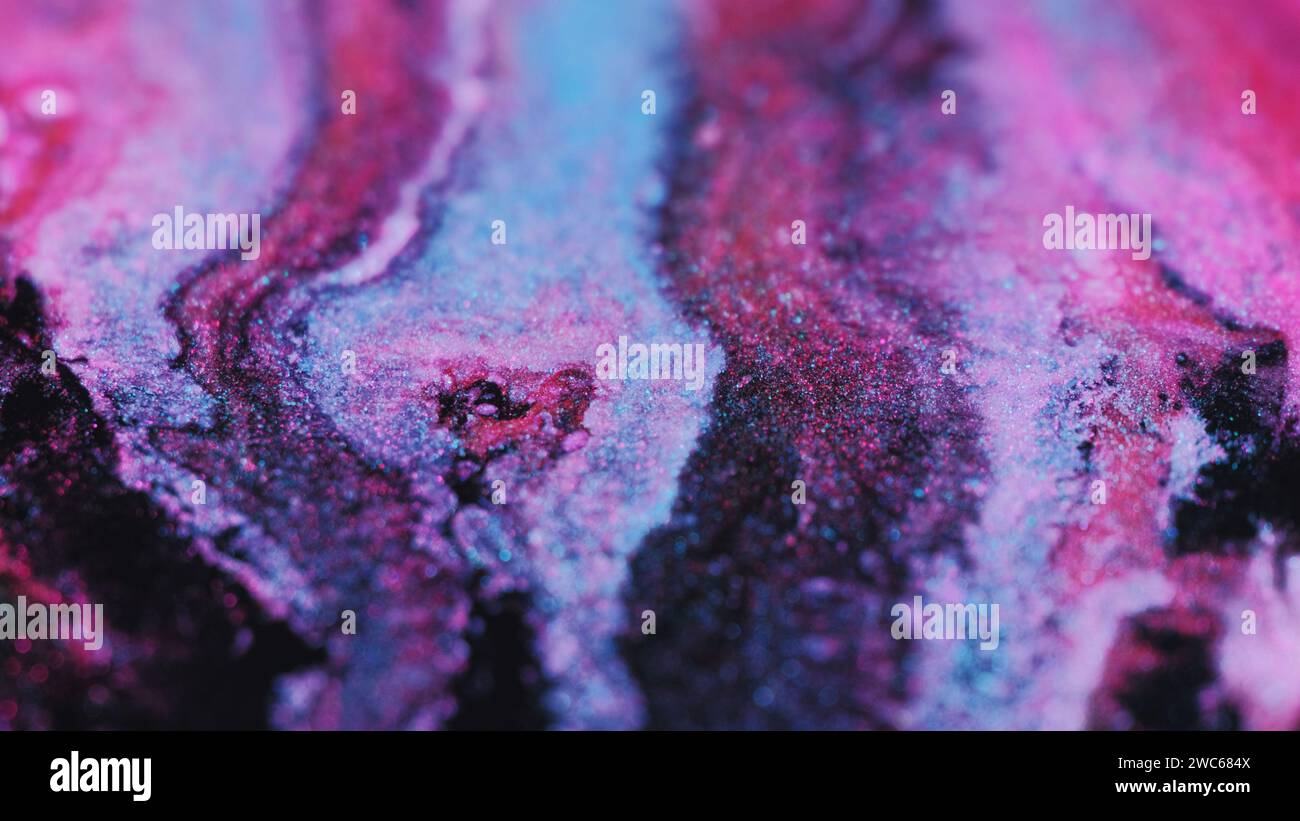 Glitter fluid drip ink wave hi-res stock photography and images - Alamy