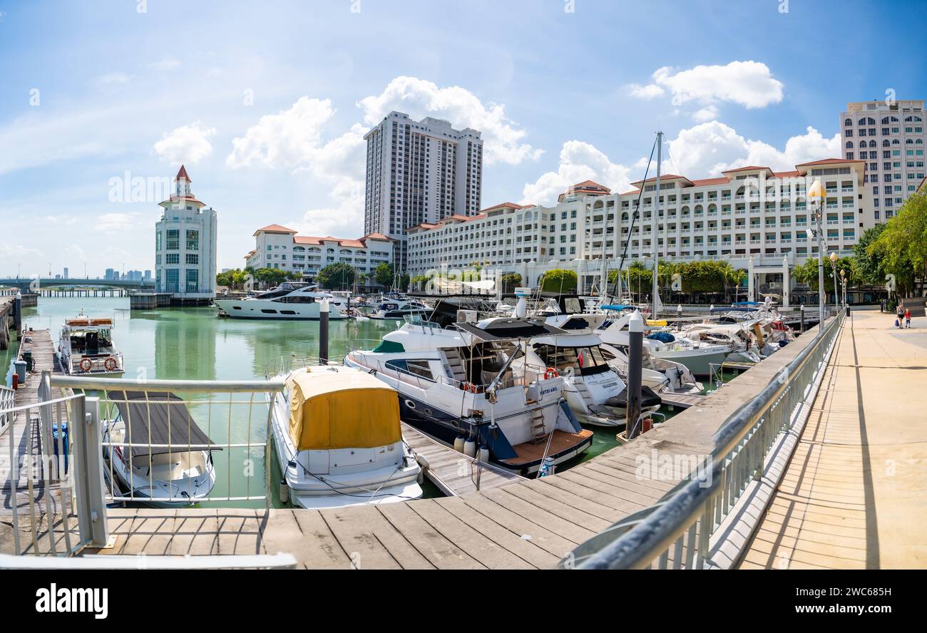 Georgetown, Malaysia - December 18, 2023: Private boat and yacht ...