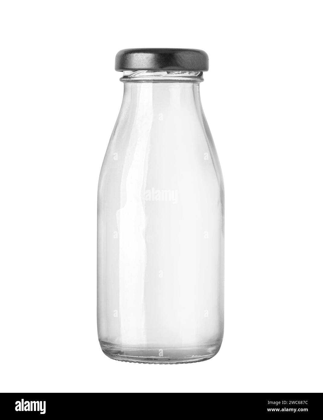 Glass transparent mockup bottle Black and White Stock Photos & Images ...