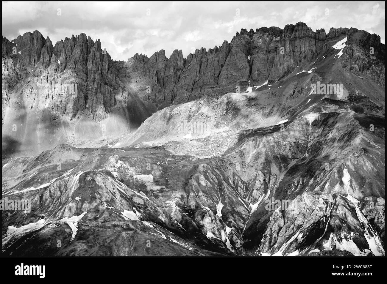 Col du Galbier in the French Alps . Place where many cyclists test ...