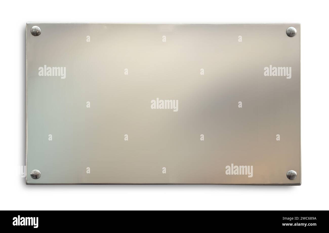 Stainless steel Shiny metal badge with rivets background textures ...