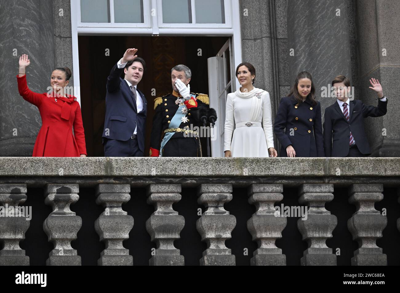 COPENHAGEN, DENMARK 20240114Denmark's King Frederik X and Queen Mary ...