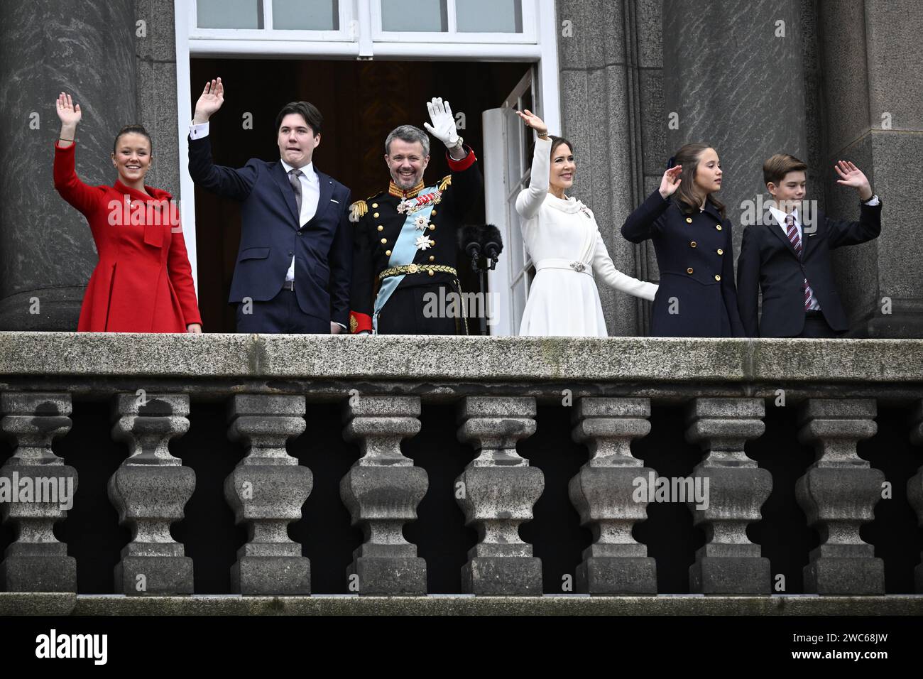 COPENHAGEN, DENMARK 20240114Denmark's King Frederik X and Queen Mary ...