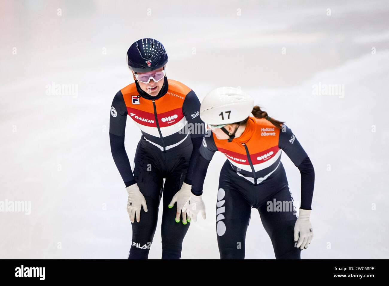 GDANSK, POLAND - JANUARY 14: Xandra Velzeboer of The Netherlands and ...