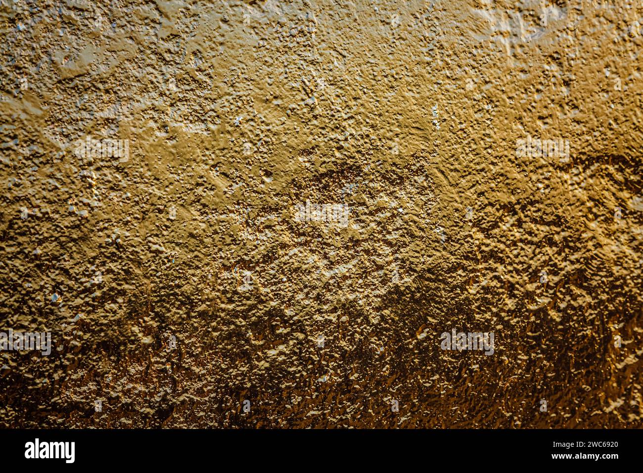 Gold paint on metal with silver reflection for background Stock Photo ...