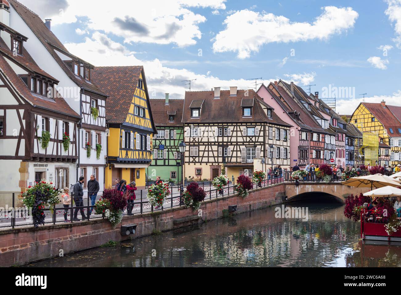 Colmar, France - October 15, 2023: Scenic view of touristic village ...