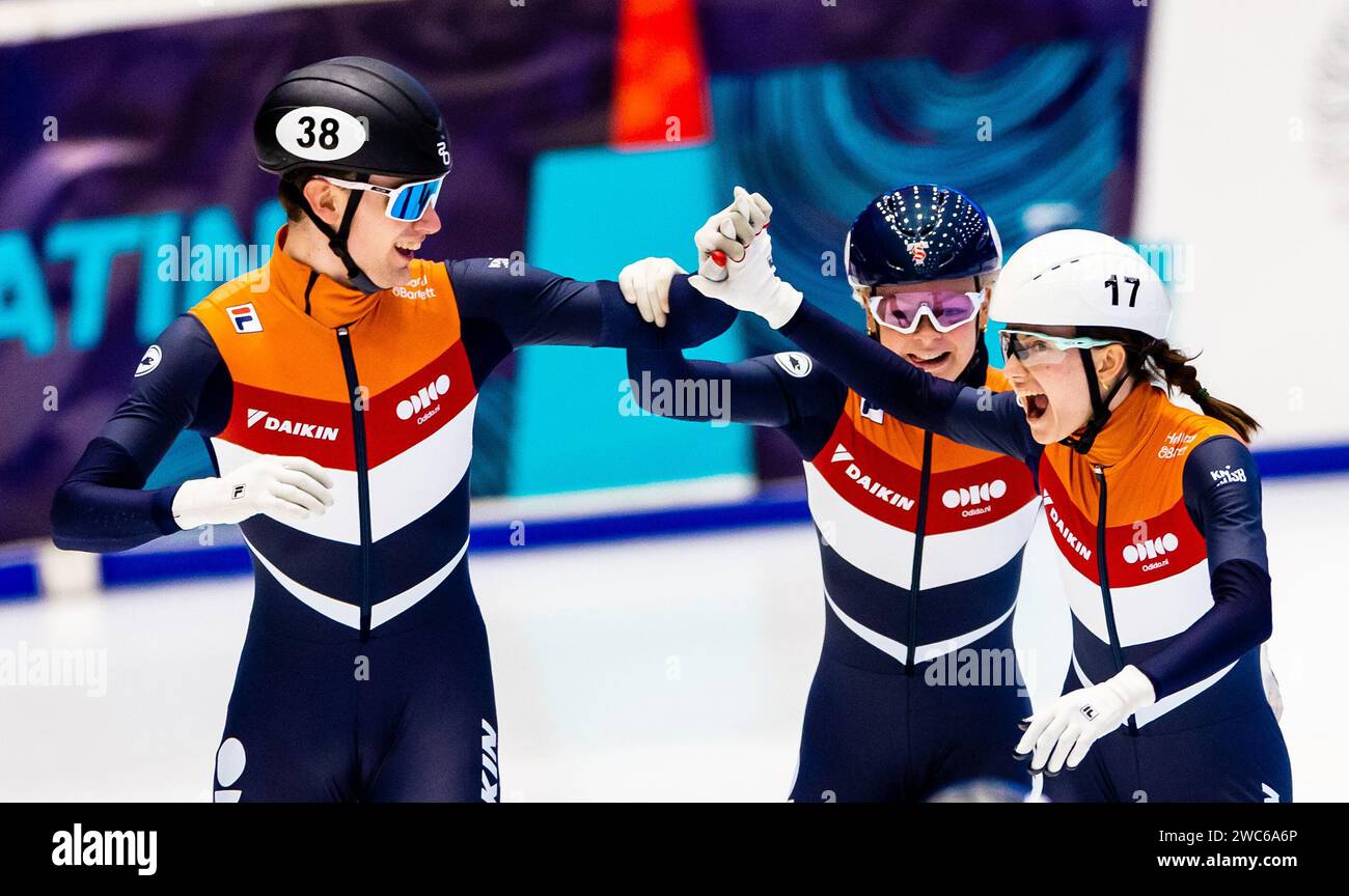 GDANSK - Selma Poutsma, Xandra Velzeboer, Kay Huisman during the final ...