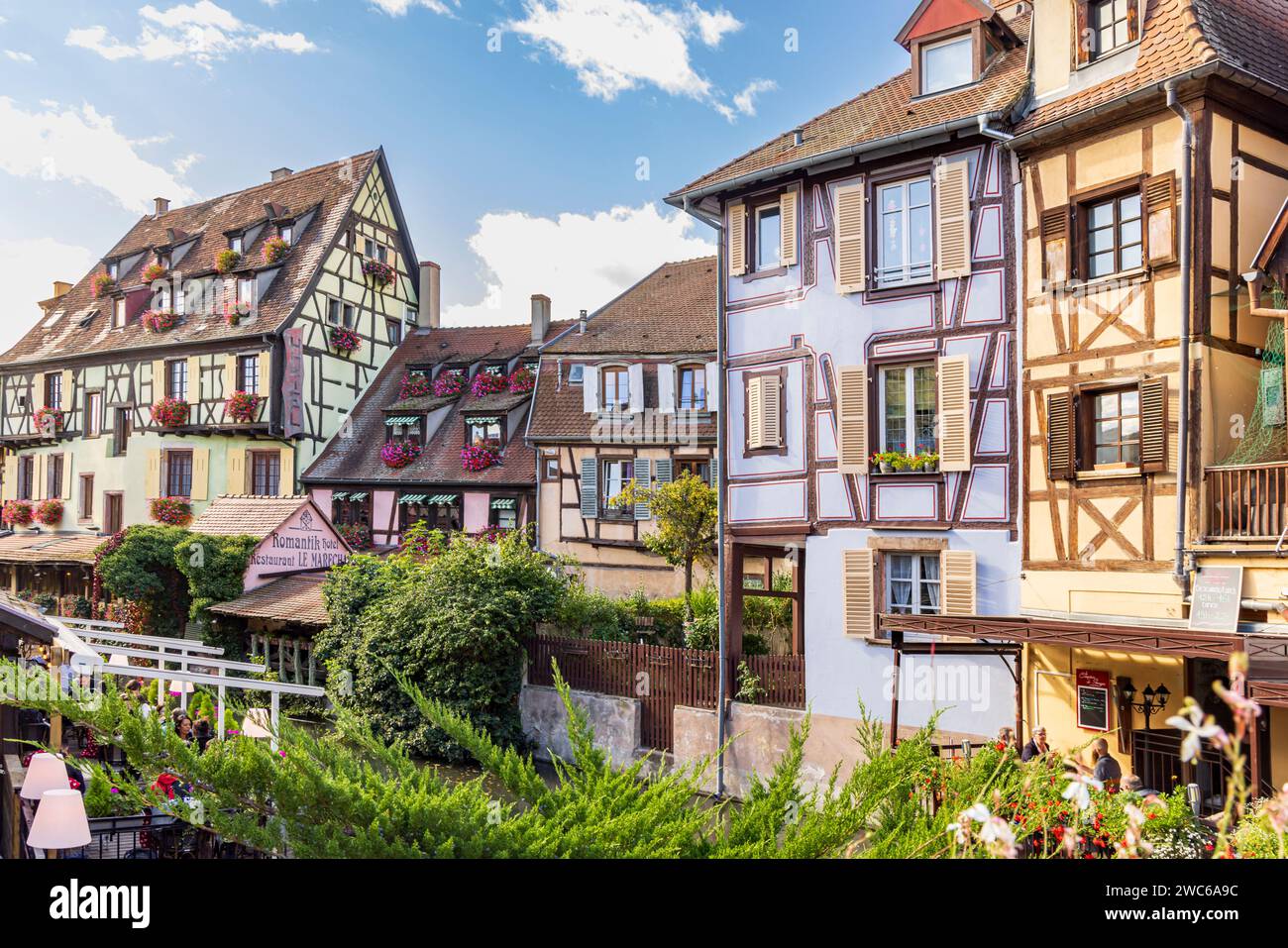 Colmar, France - October 15, 2023: Scenic view of touristic village ...