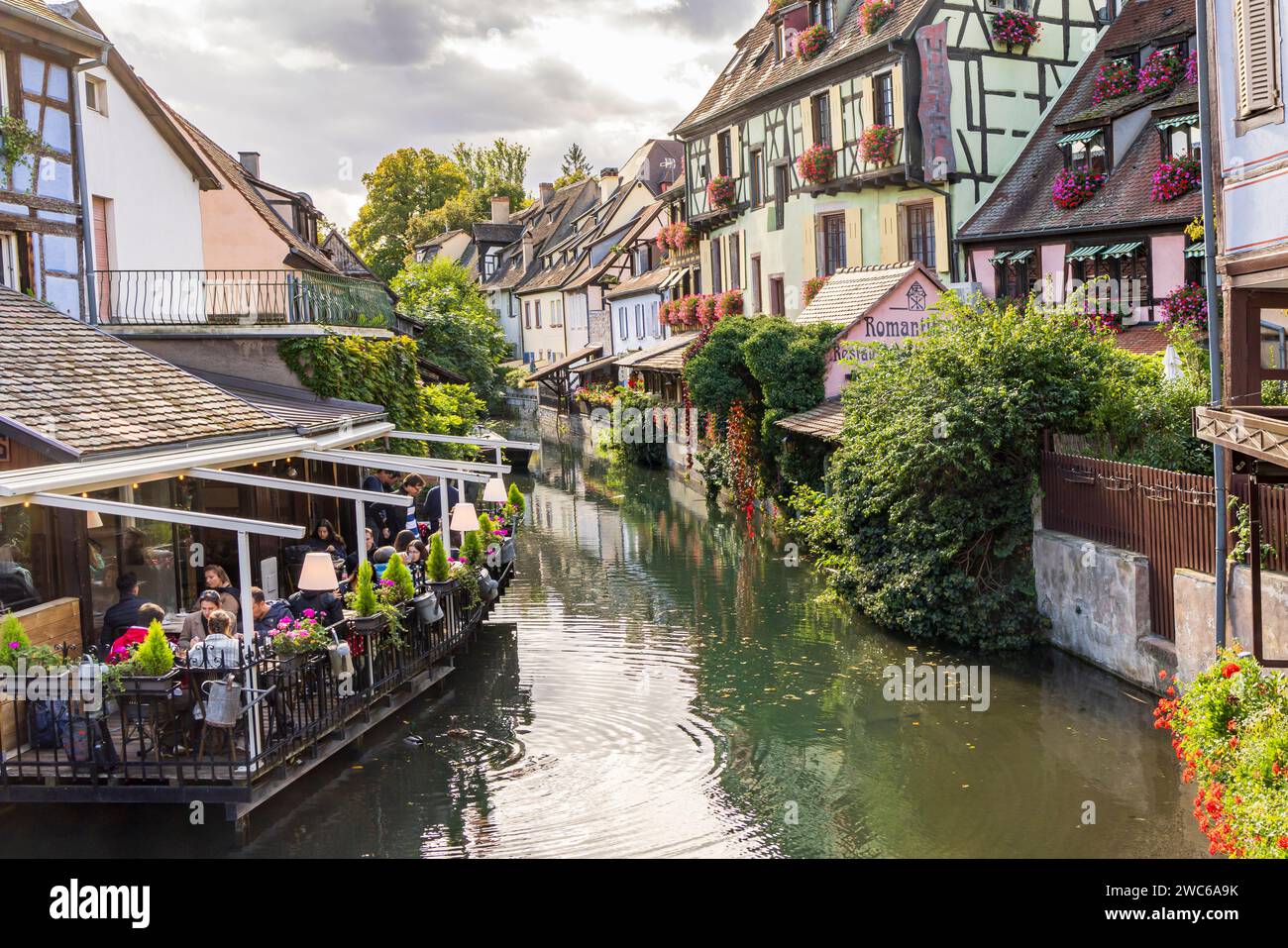 Colmar, France - October 15, 2023: Scenic view of touristic village ...