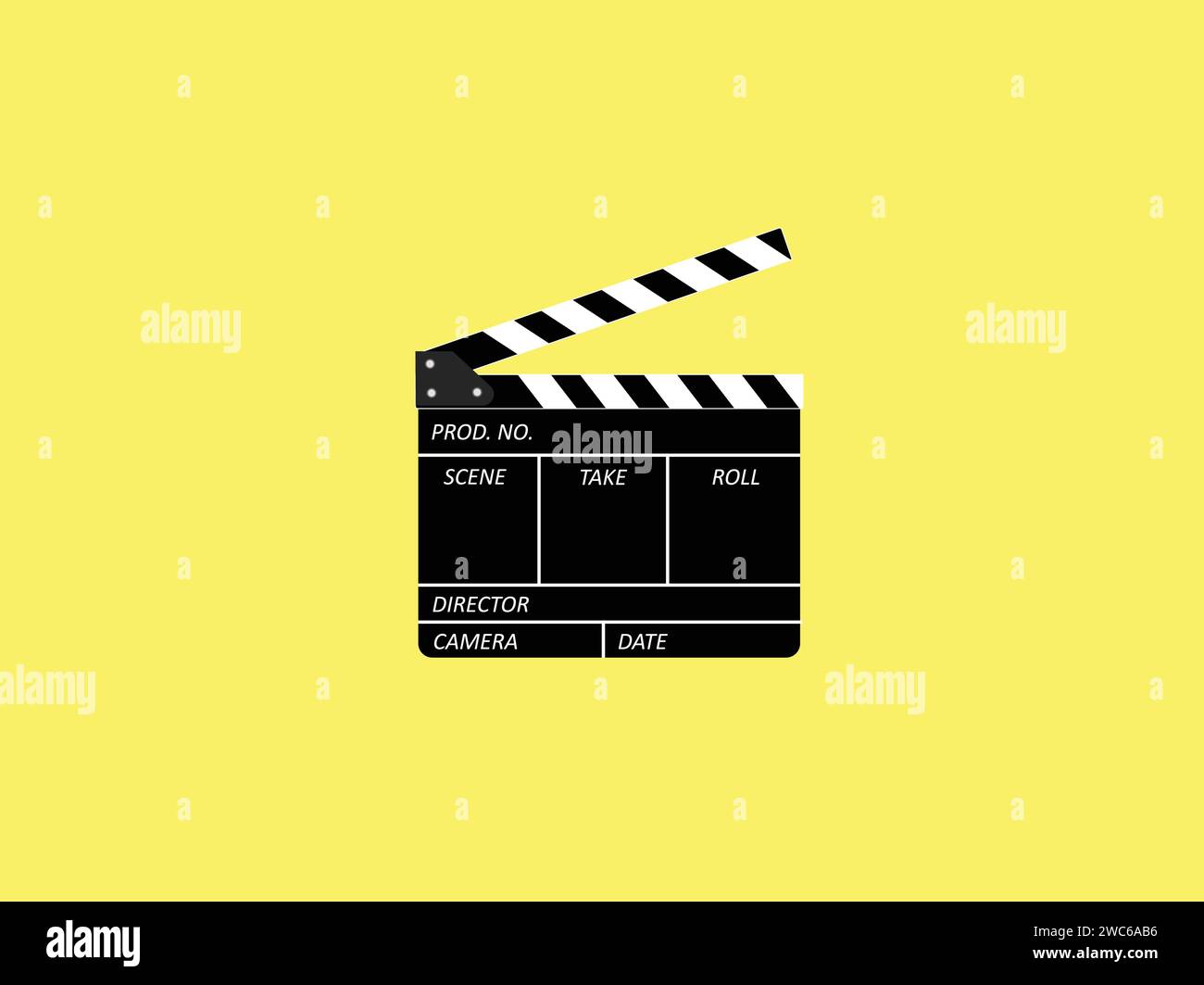 Clapperboard tv film video Stock Vector Images - Alamy