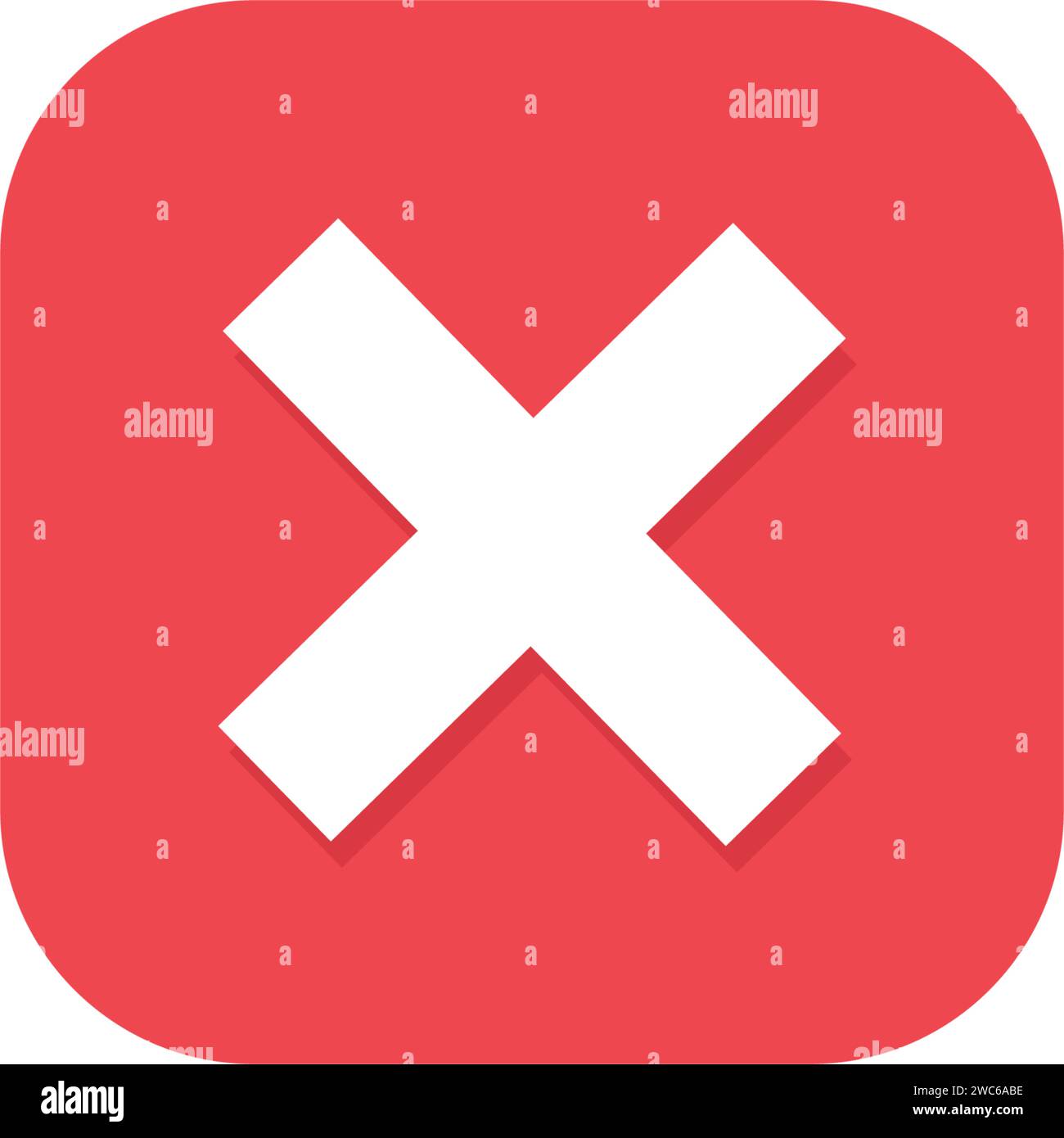 Cross mark icon hi-res stock photography and images - Alamy