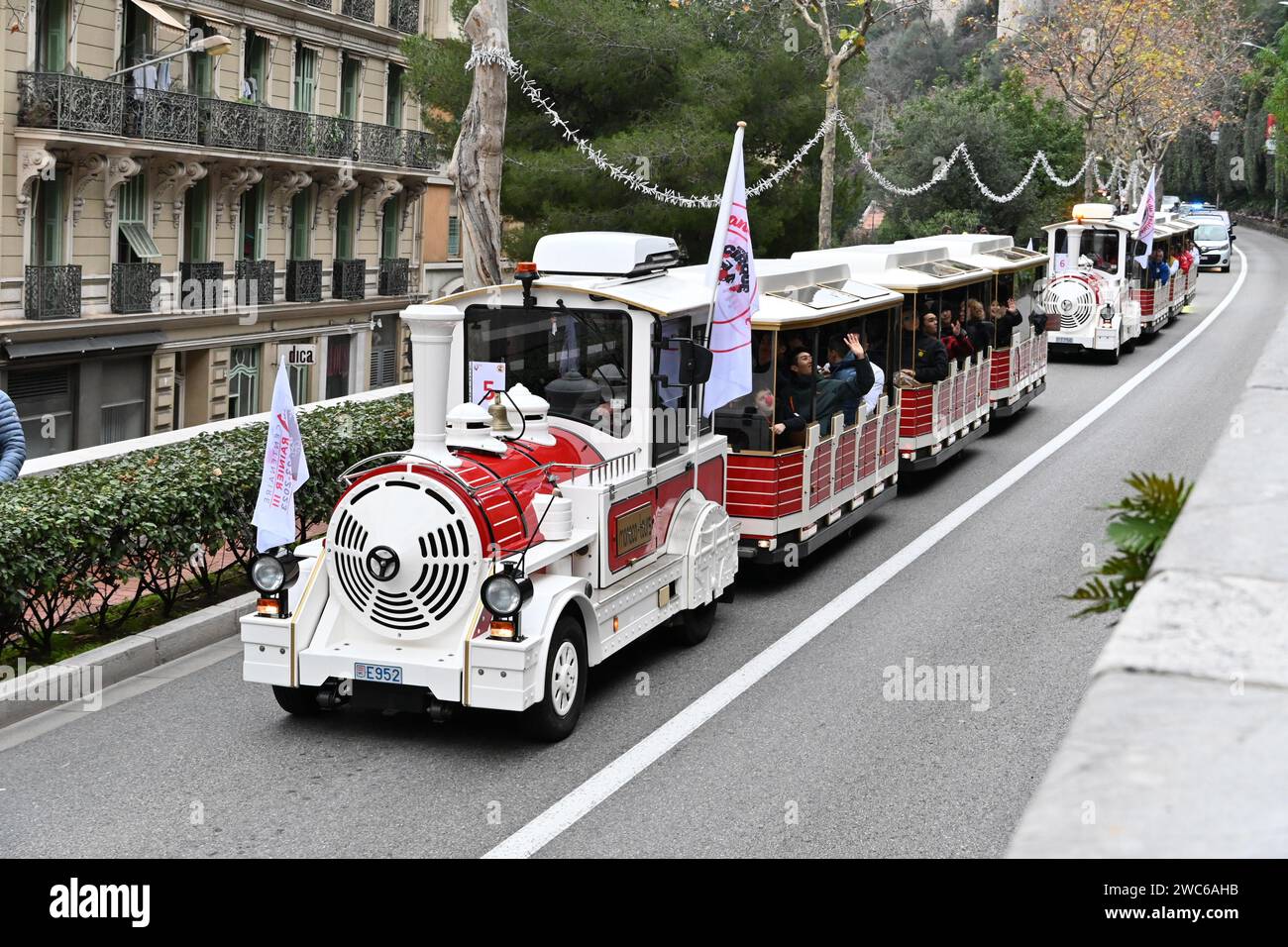 MONACO, - JANUARY 13 The Circus Parade on January 13, 2024 in Monaco ...
