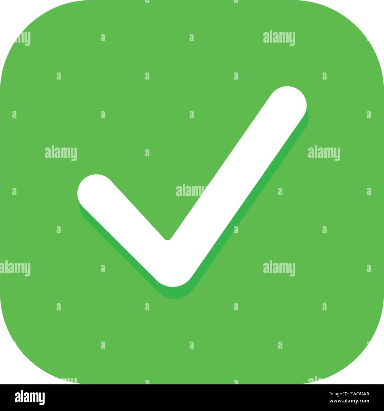 Check Mark Icon Design Stock Vector Image & Art - Alamy