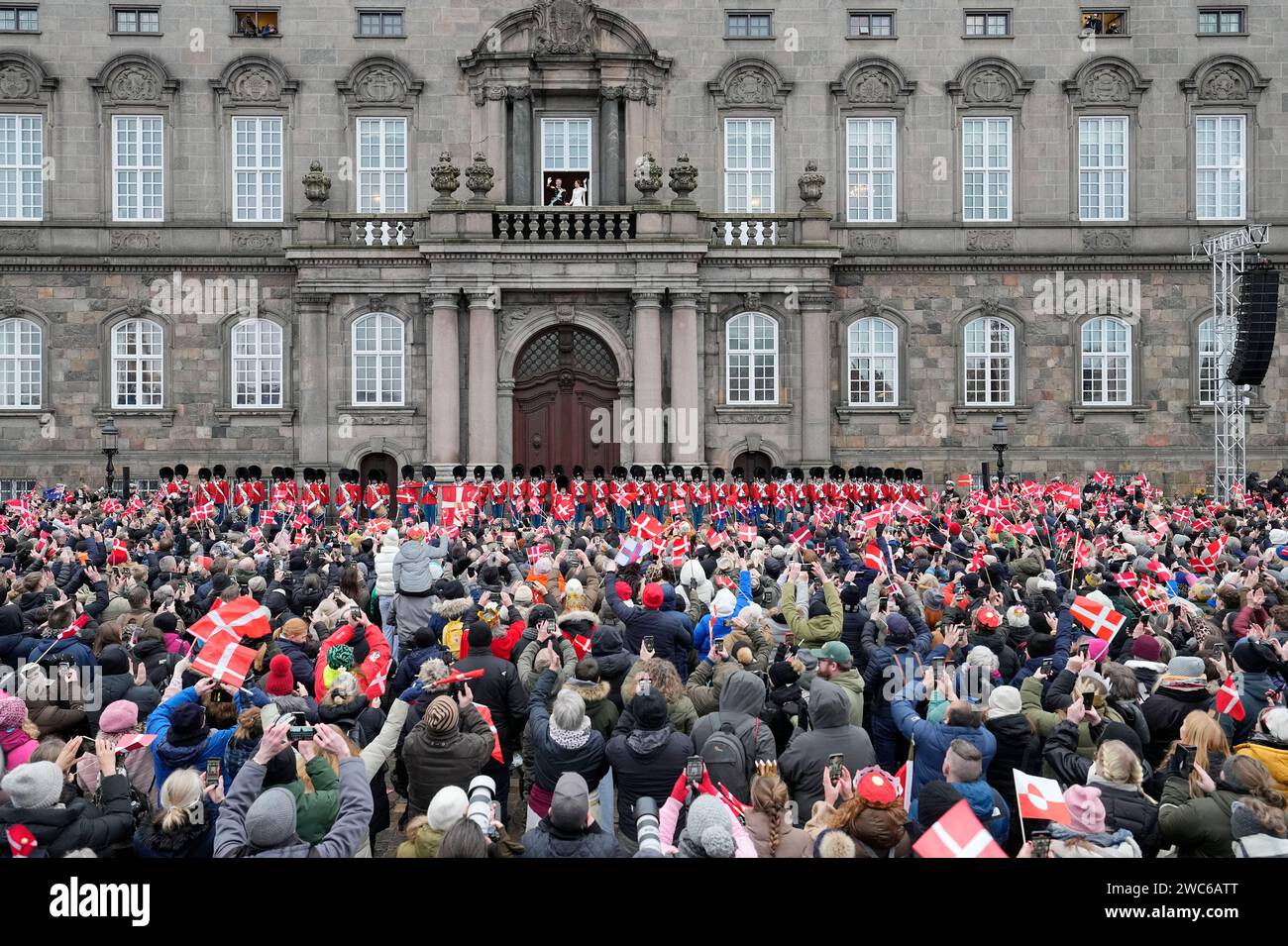 Denmark's King Frederik X and Denmark's Queen Mary wave from the ...