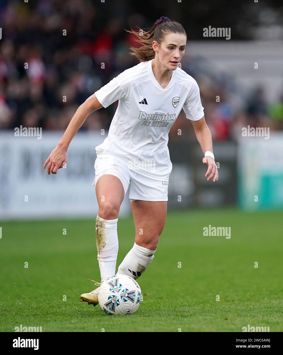 Arsenal's Emily Fox in action during the Adobe Women's FA Cup fourth ...