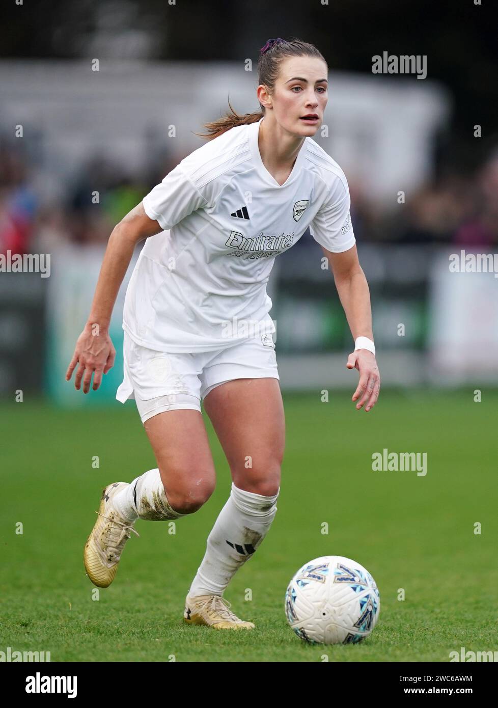 Arsenal's Emily Fox in action during the Adobe Women's FA Cup fourth ...