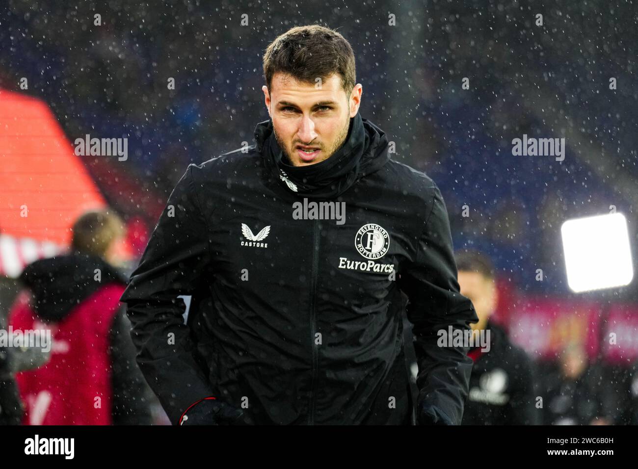 Rotterdam, The Netherlands. 14th Jan, 2024. Rotterdam - Santiago Gimenez of Feyenoord during the ...