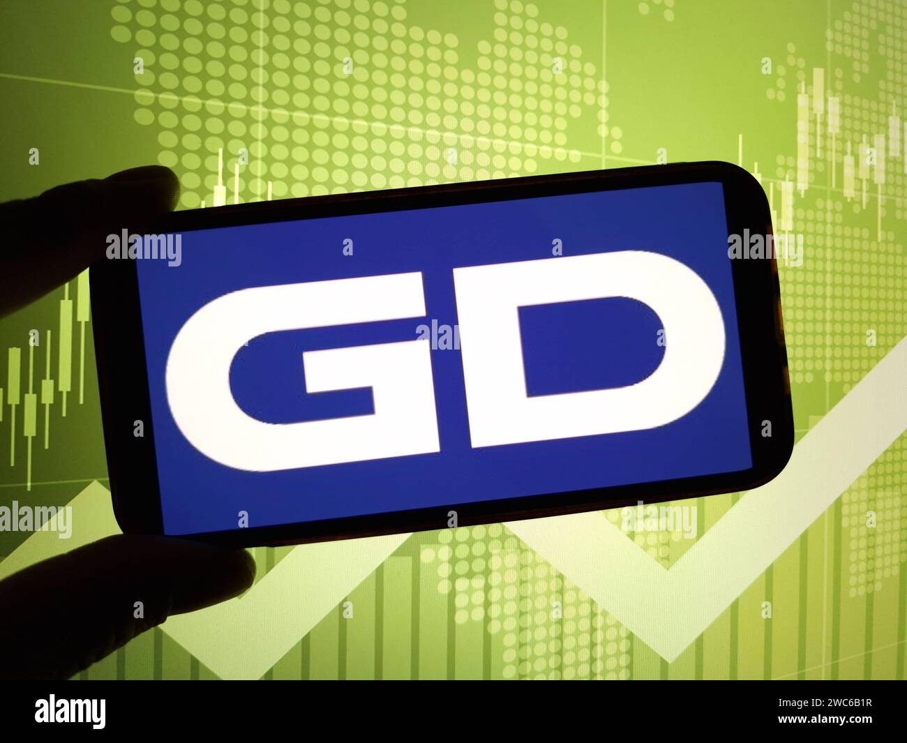 Konskie, Poland - January 13, 2024: General Dynamics company logo ...