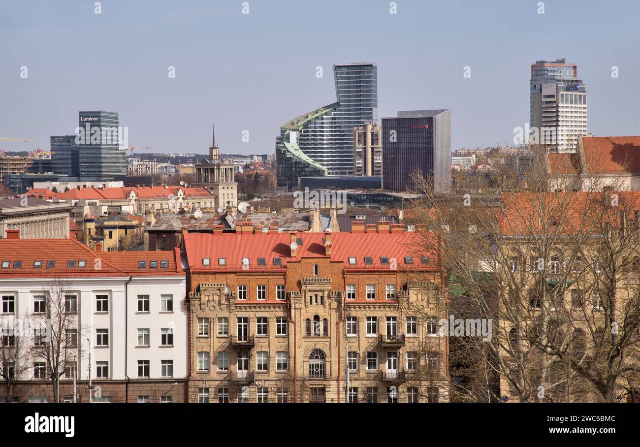 New city centre at Snipiskes district in Vilnius. Lithuania Stock Photo ...
