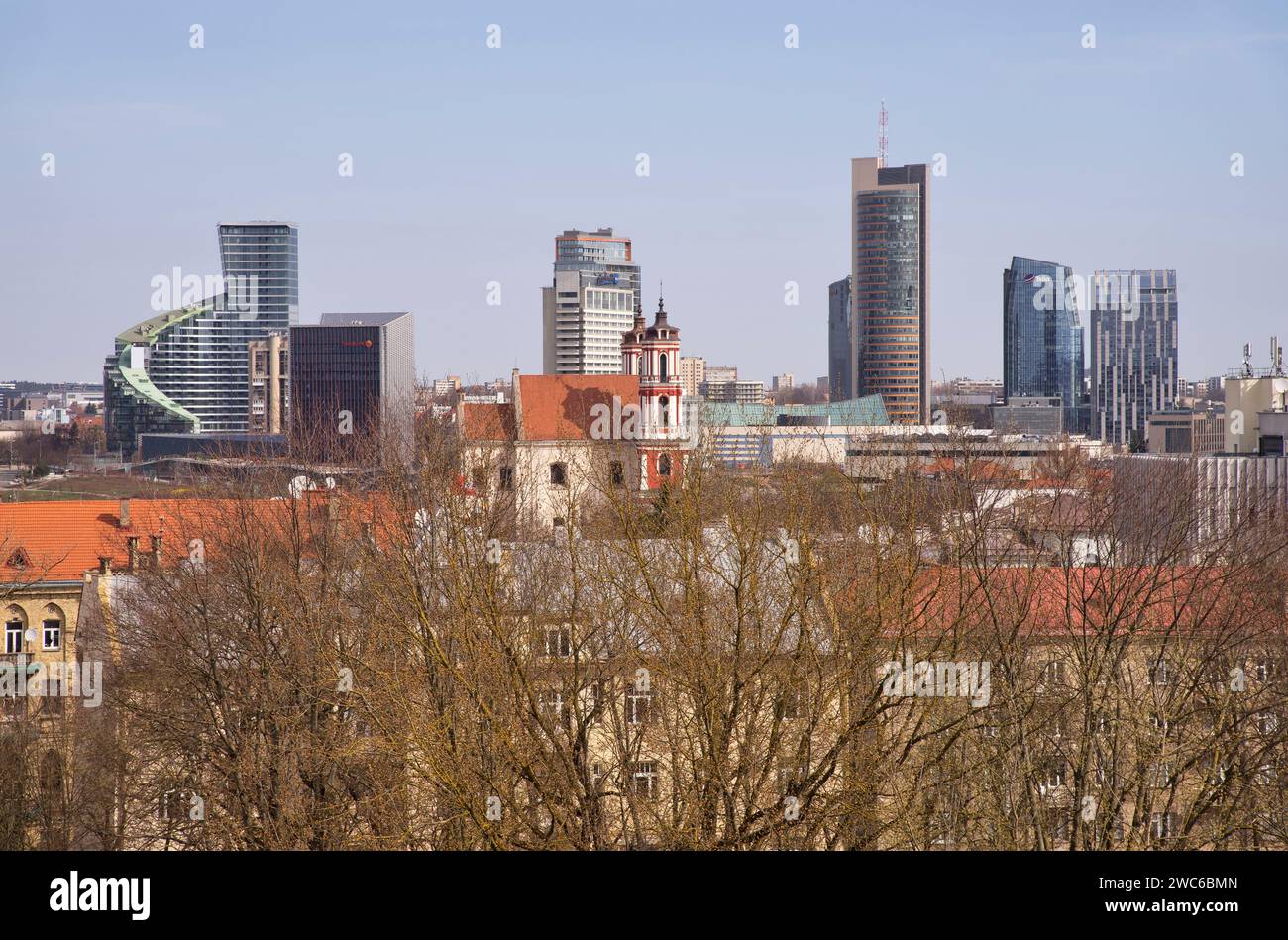 New city centre at Snipiskes district in Vilnius. Lithuania Stock Photo ...