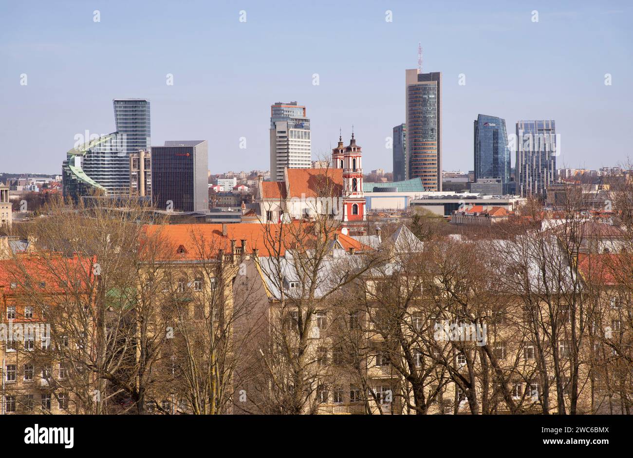 New city centre at Snipiskes district in Vilnius. Lithuania Stock Photo ...