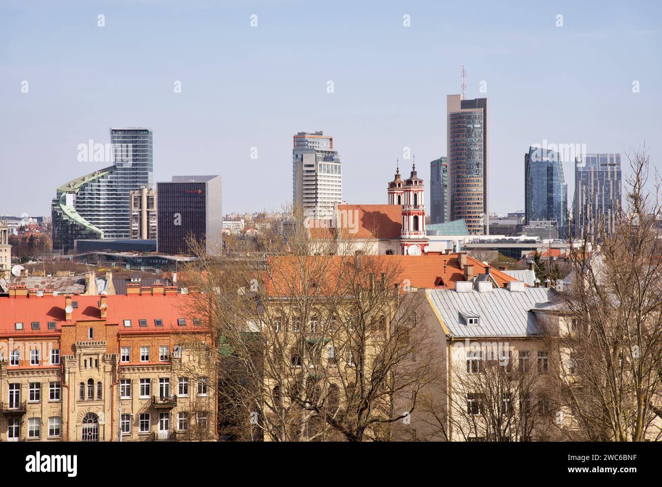 New city centre at Snipiskes district in Vilnius. Lithuania Stock Photo ...