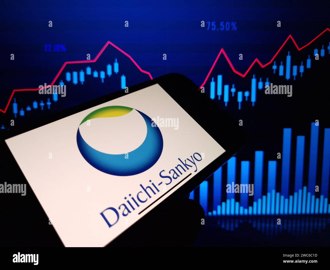 Konskie, Poland - January 13, 2024: Daiichi Sankyo company logo ...