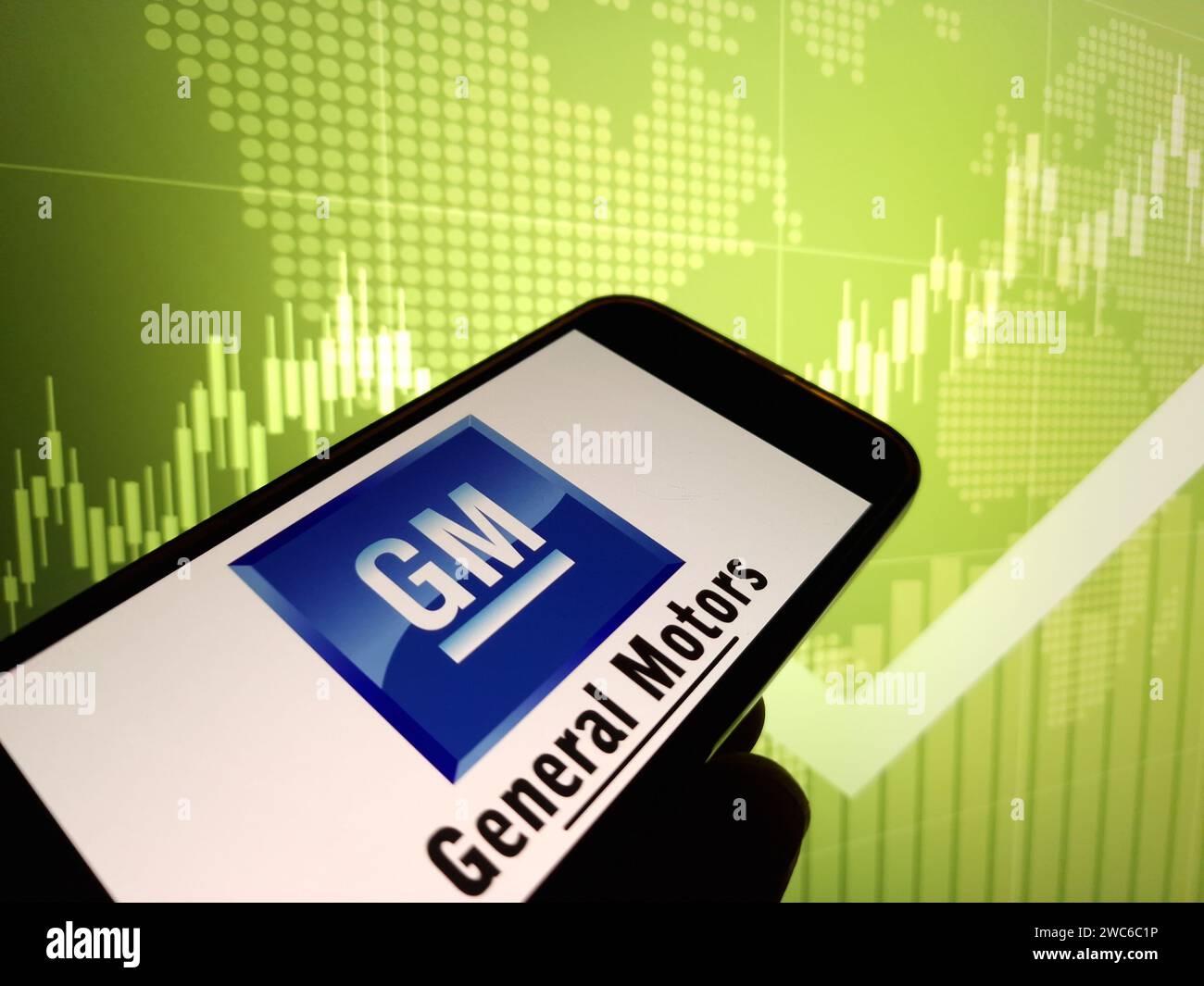 Konskie, Poland - January 13, 2024: General Motors company logo ...