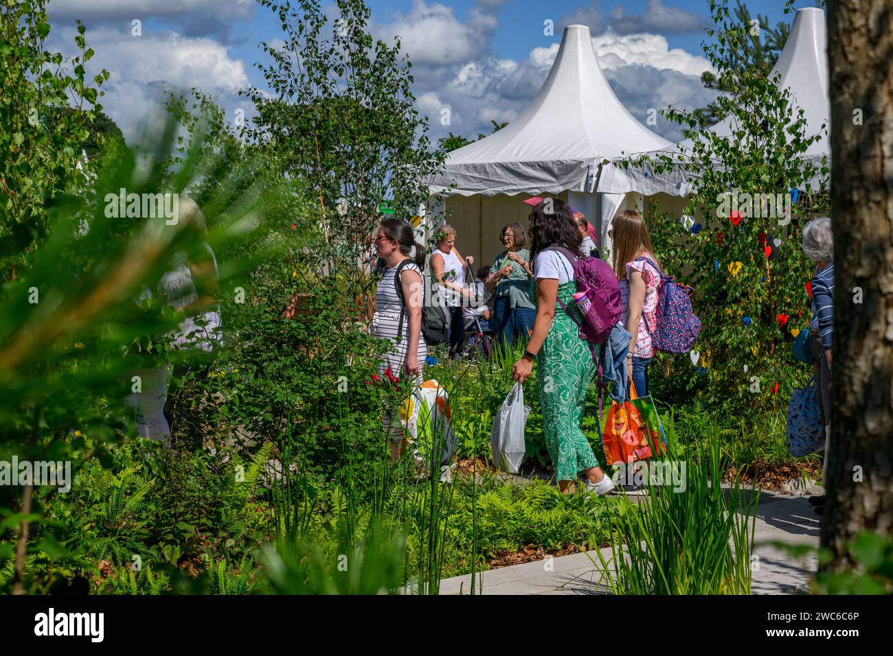 Constructing Minds show garden competition entry (visitors & people ...