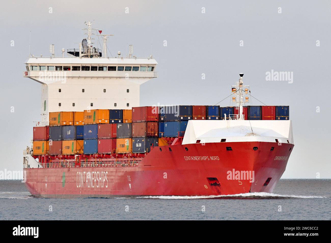 CONTAINERSHIPS NORD at the Kiel Fjord Stock Photo - Alamy