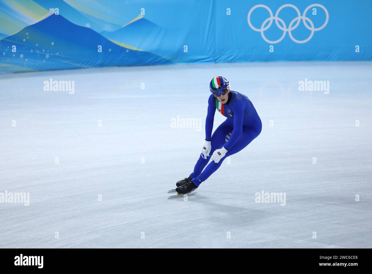FEB 5, 2022 - Beijing, China: Pietro SIGHEL of Italy in the Mixed Team ...
