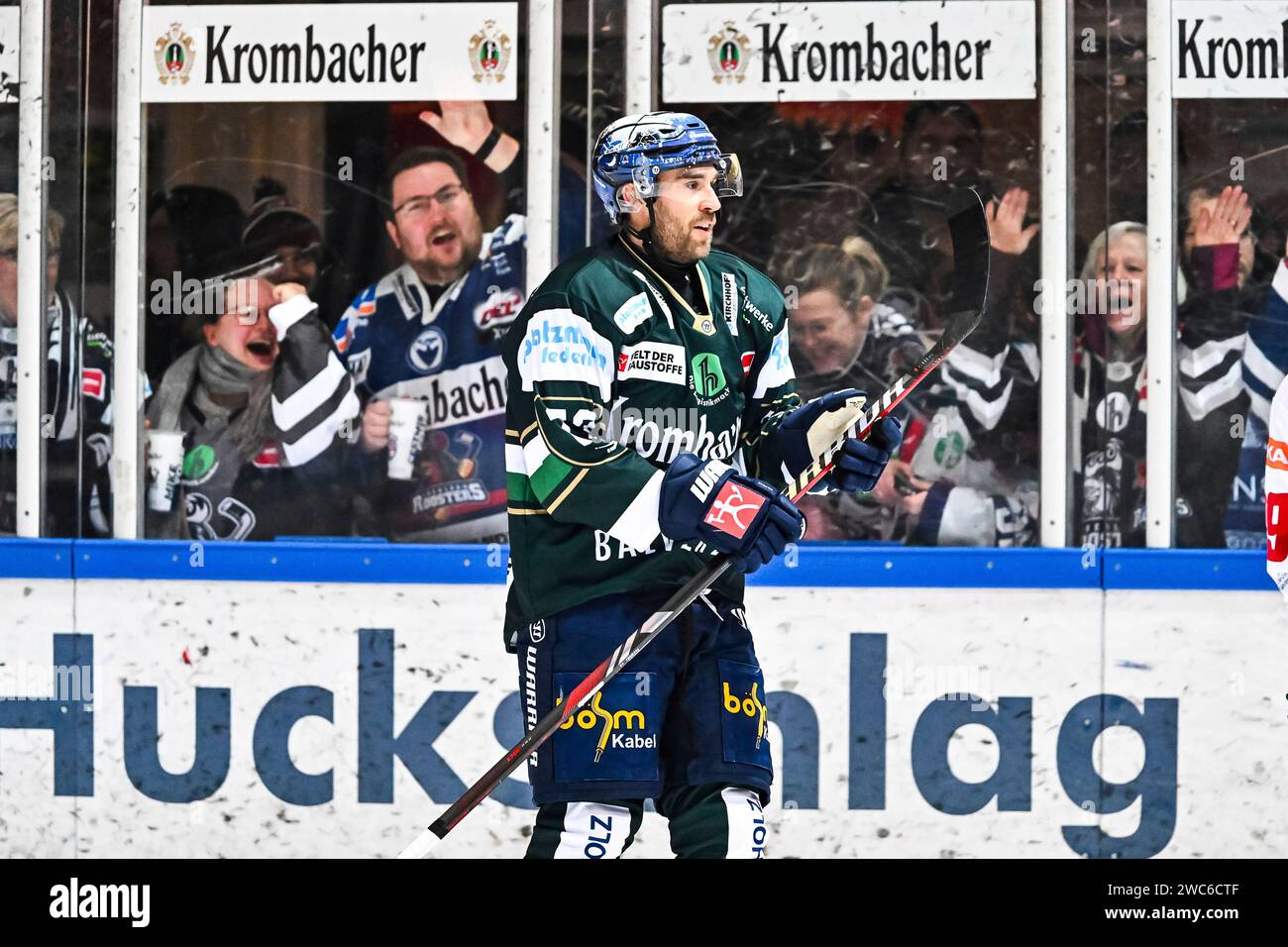 Iserlohn, Deutschland. 14th Jan, 2024. Torjubel, Jubel, Freude Tim ...
