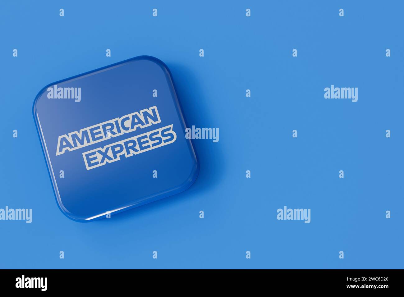 LONDON, UK - October 2023: American Express bank and financial services ...