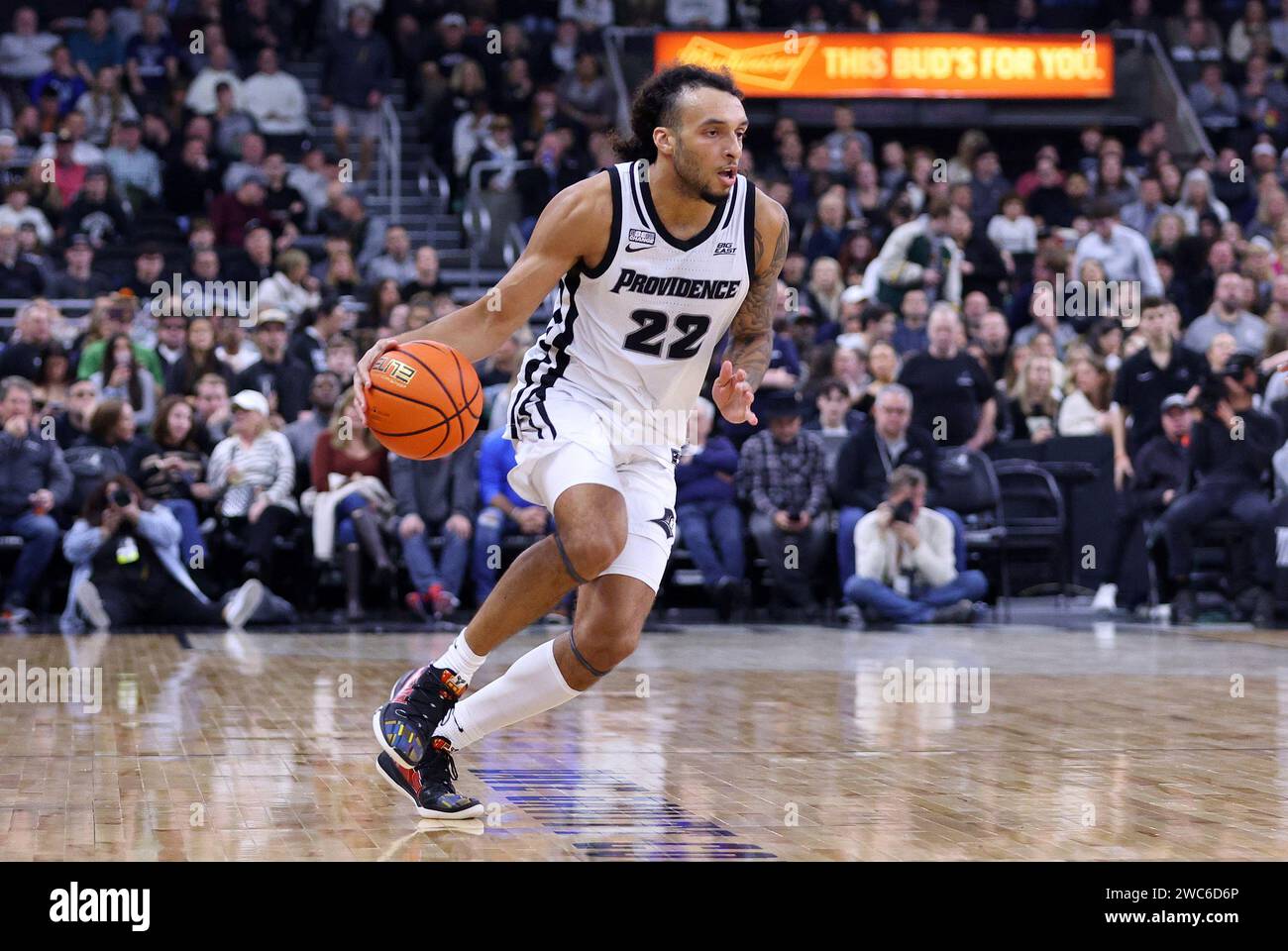 PROVIDENCE, RI - JANUARY 13: Providence Friars guard Devin Carter (22 ...