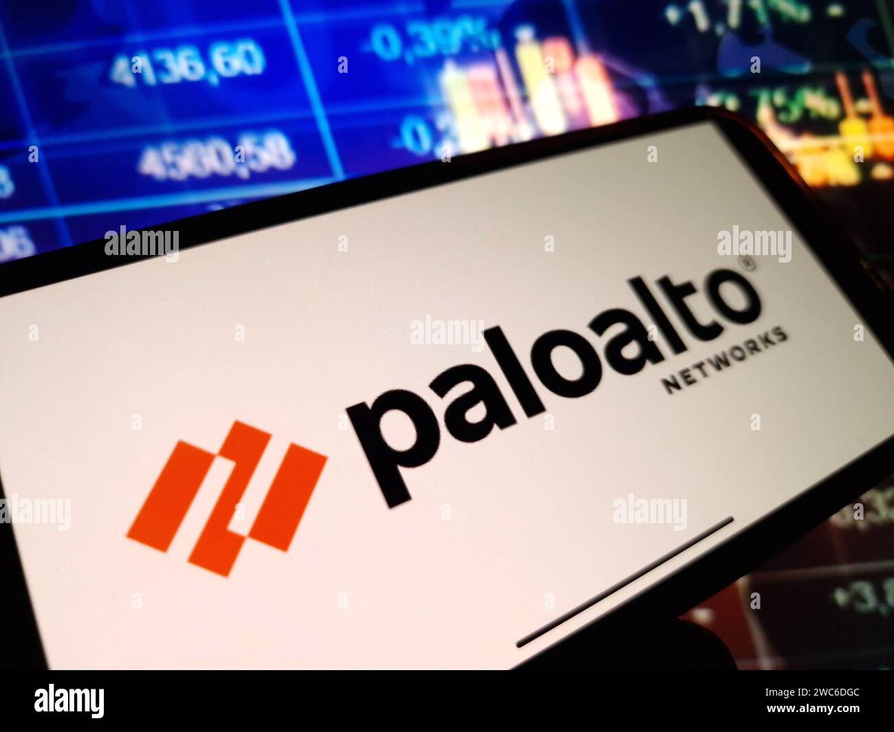Konskie, Poland - January 13, 2024: Palo Alto Networks company logo ...