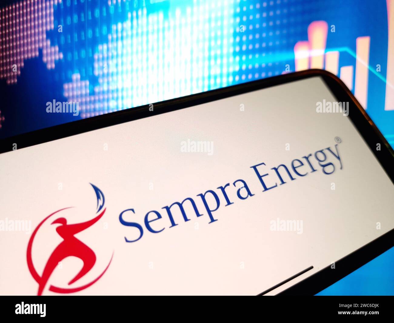 Konskie, Poland - January 13, 2024: Sempra Energy company logo ...