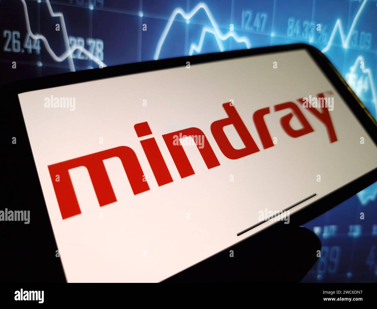 Konskie, Poland - January 13, 2024: Mindray company logo displayed on mobile phone screen Stock ...