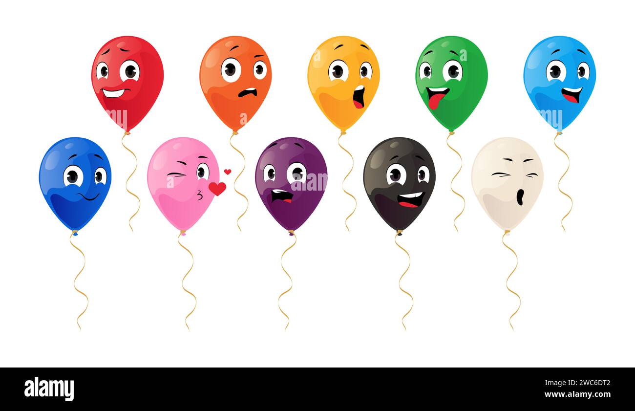 Happy sad confused ball faces Stock Vector Images - Alamy