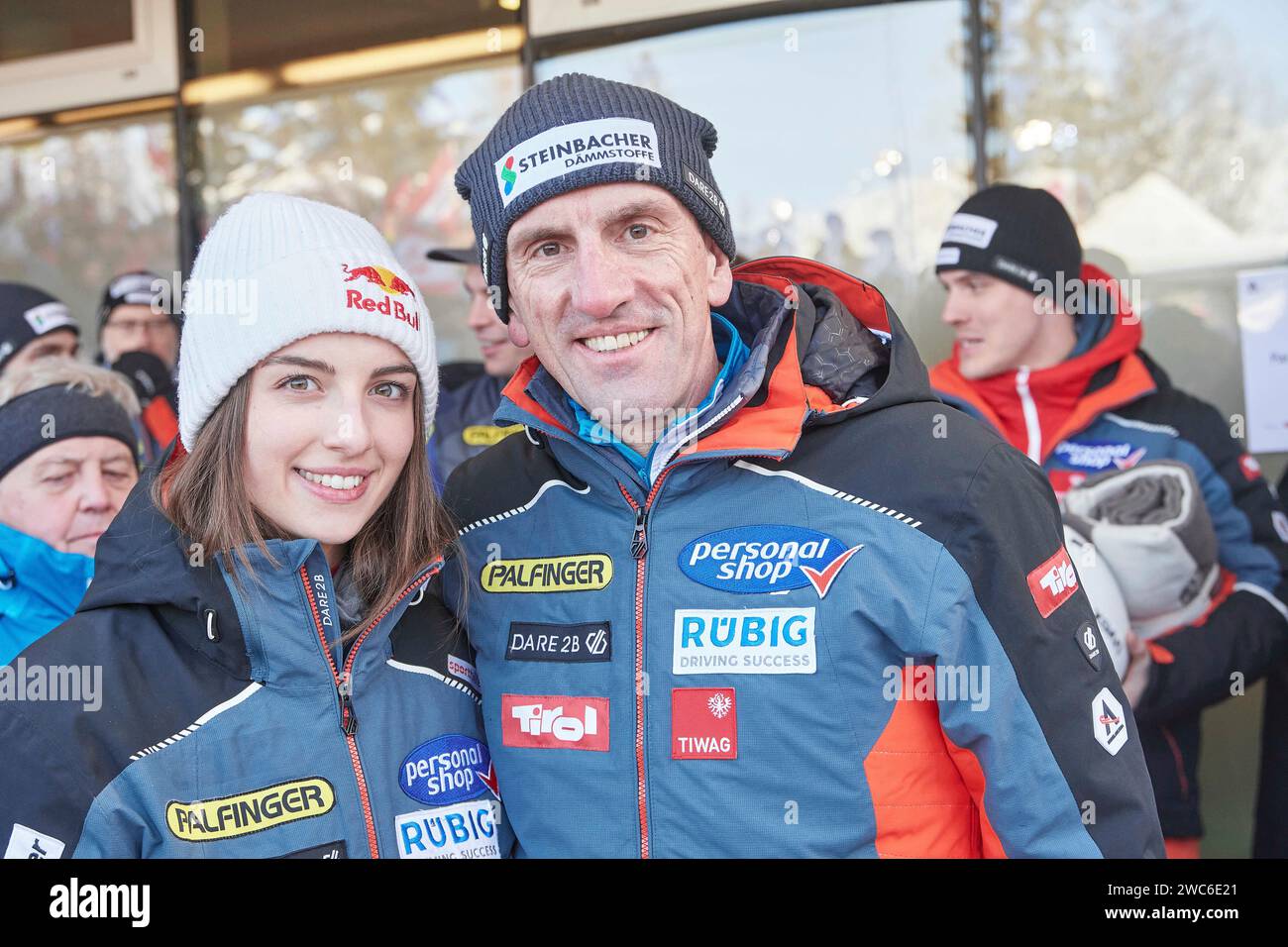 Innsbruck, Österreich 13.- 14. Januar 2024: Eberspächer Rennrodel ...
