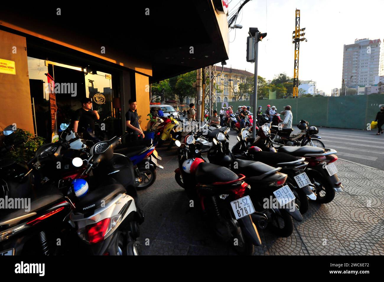 strong motorcycle an road traffic in vietnam motorcycle traffic in ...