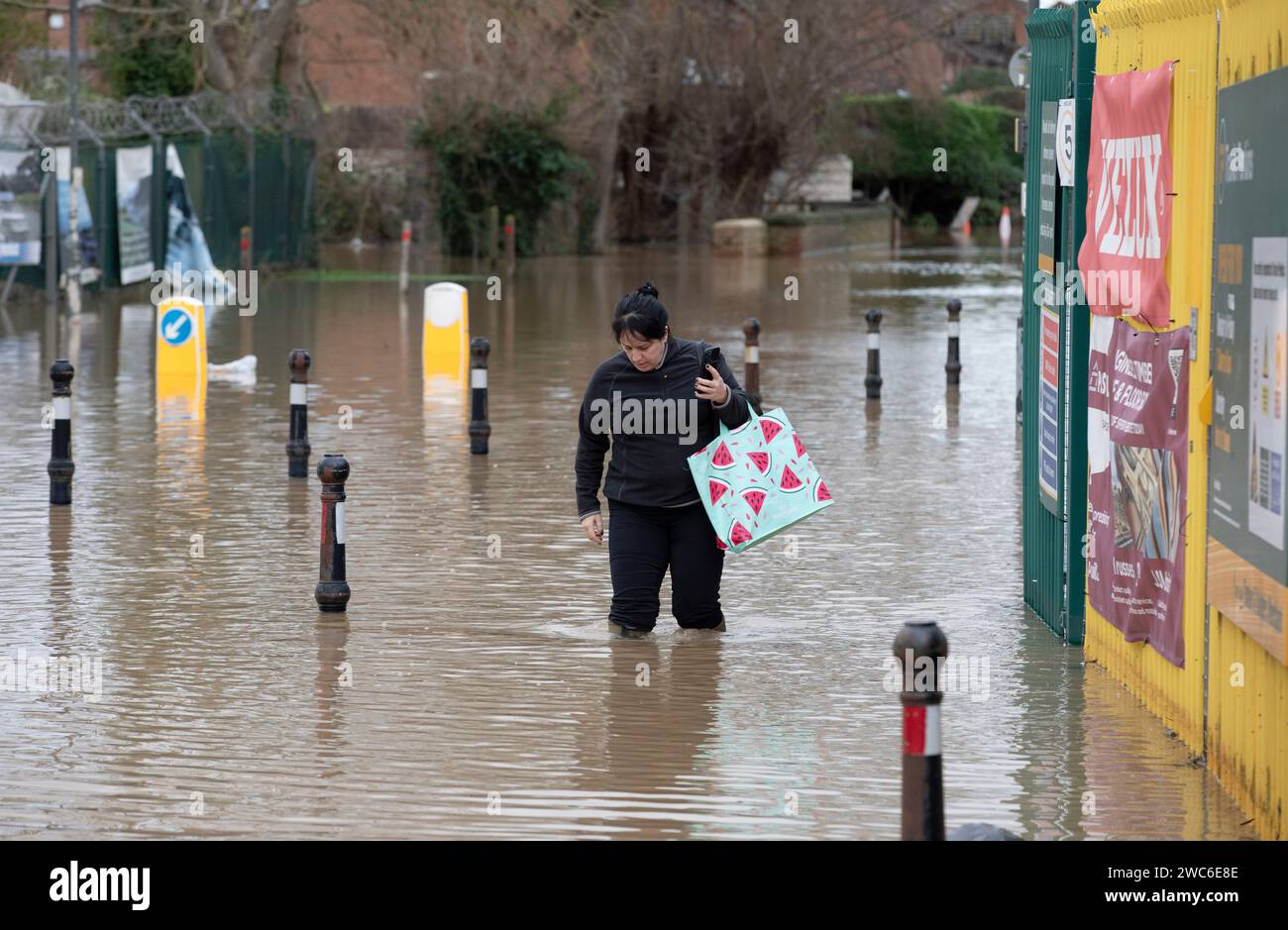 Walking through flood water hi-res stock photography and images - Alamy