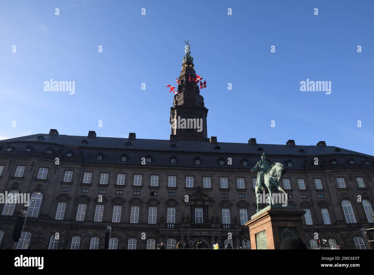Copenhagen, Denmark /14 January 2024/. Natiopn gethr to celebrat3e ...