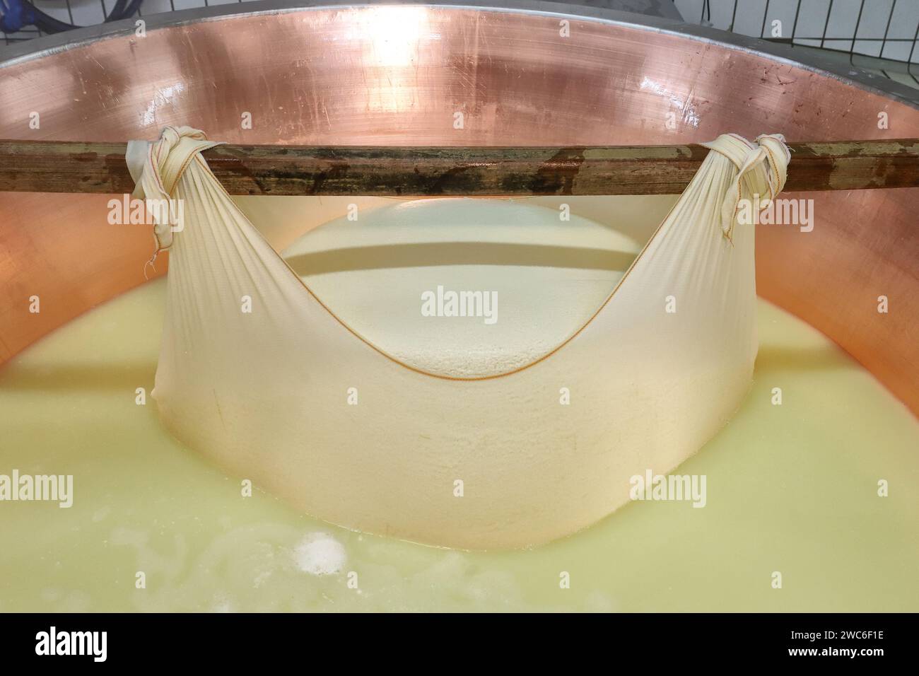 Modena, Emilia Romagna, Italy, January 2024, phases of the processing ...