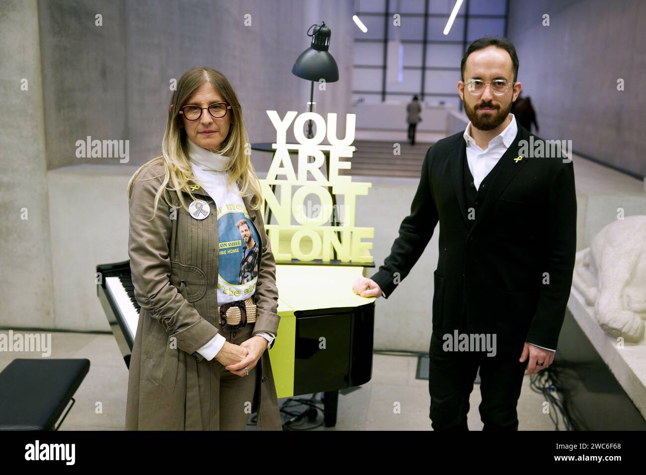 14 January 2024, Berlin: Idit Ohel, mother of Alon Ohl, who was ...